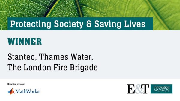 Stantec wins Protecting and Saving Lives category at the E&T Awards