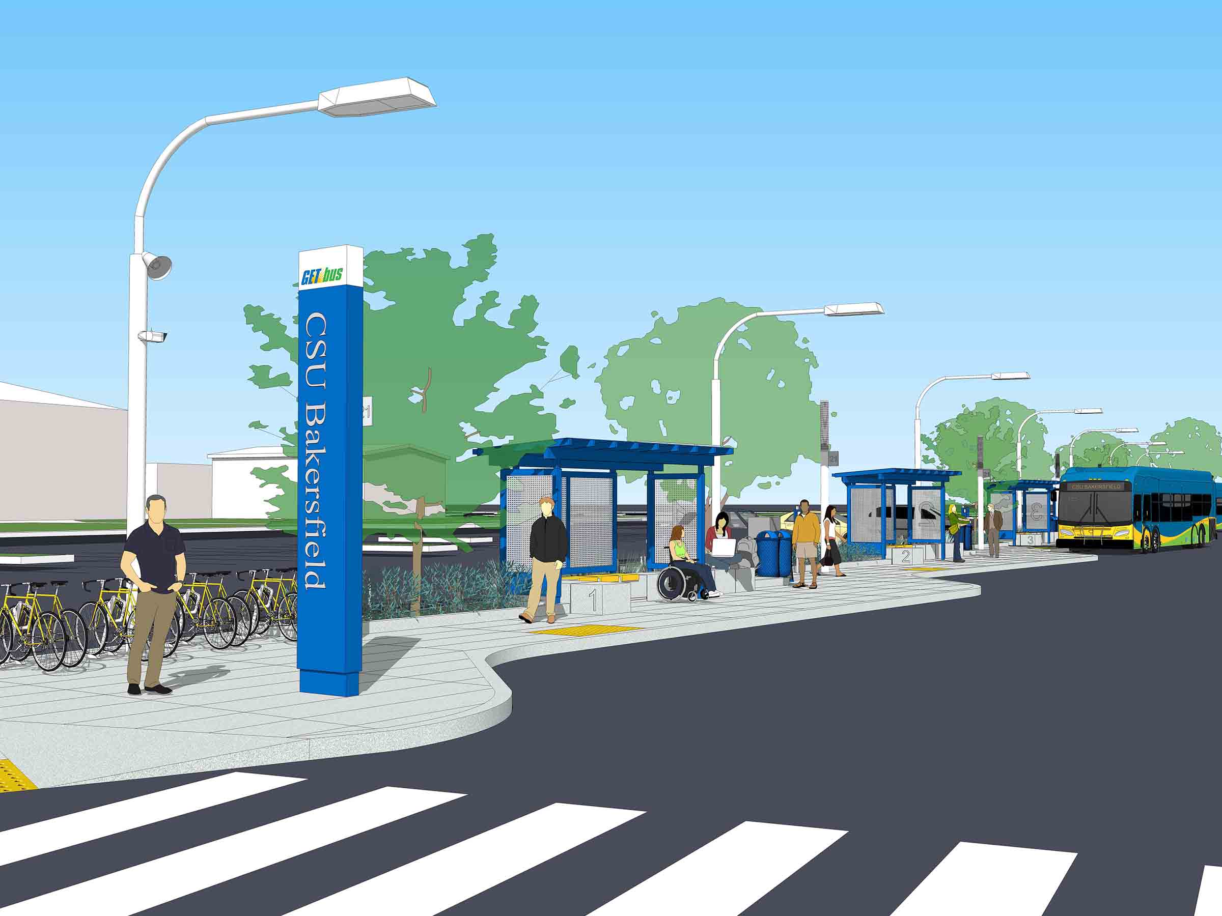 Golden Empire Transit welcomes expanded transit center to CSUB Campus