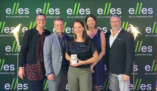 Valérie Bouchard honorée par les Elles de la construction